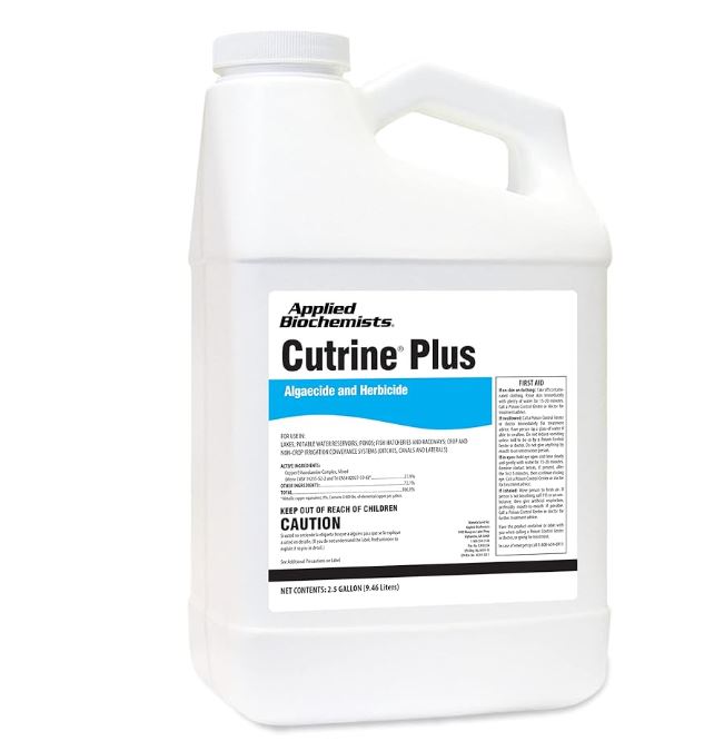 CUTRINE-PLUS Algaecide (Liquid) 2.5 Gallon – Organic Pond